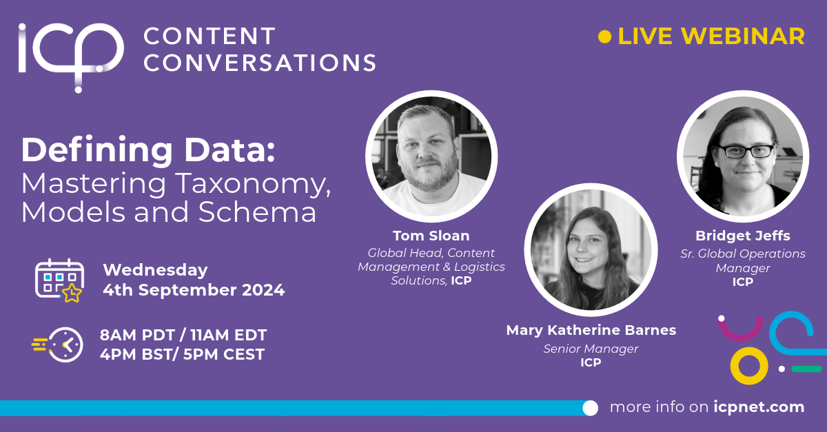 ICP Content Conversations - Defining Data: Mastering Taxonomy, Models & Schema - ICP